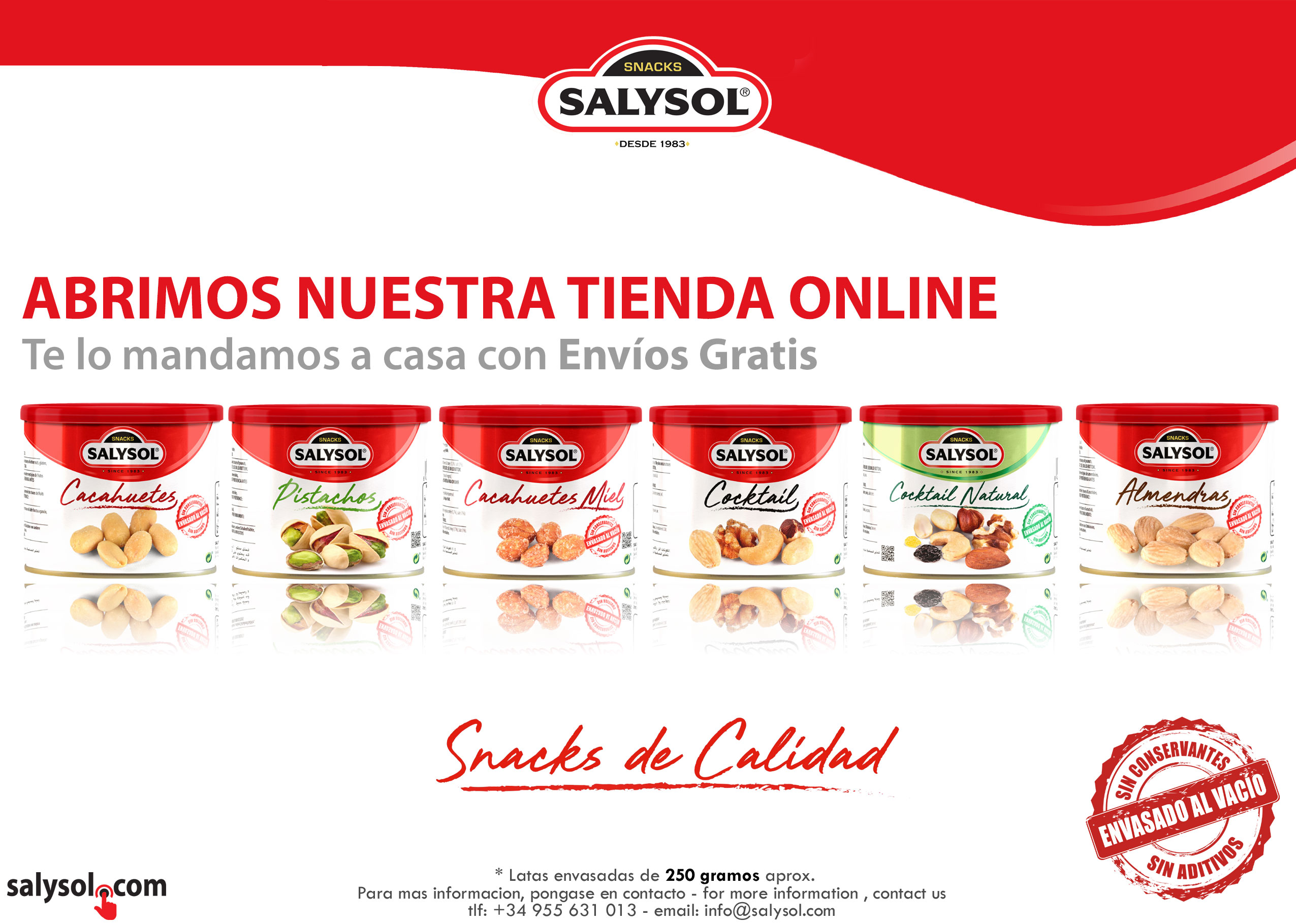 Tienda Online - Frutos secos y Snacks Salysol